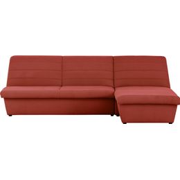 Ecksofa, B:274cm H:92cm T:168cm, orange, LOOKS by Wolfgang Joop, 100% Polyester, Wohnzimmer, Sofas, "LOOKS VIII L-Form", Quersteppung, ohne