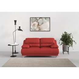 2-Sitzer COTTA, B:180cm H:86cm T:93cm, rot, 64% Polyurethan, 25% Polyester, 11% Baumwolle, Sofas, "Maranello"