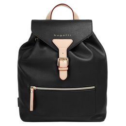 Bugatti Damen Cityrucksack "ELLA", schwarz, Kunstfaser, unifarben, Rucks&auml;cke