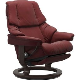 Relaxsessel stressless, B:79cm H:98cm T:78cm, rot, Leder BATICK: BATICK ist ein leicht korrigiertes, durchgefärbtes und genarbtes Möbelleder, bei dem