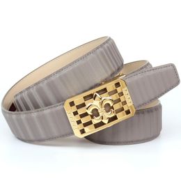 Anthoni Crown Damen Lederg&uuml;rtel, grau, festlich, Gr. 75, unifarben, Leder, G&uuml;rtel, mit goldfarbener stilisierter Lilien-Schnalle