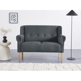 K&uuml;chensofa Home Affaire, B:142cm H:99cm T:73cm, blau, Microfaser in Antiklederoptik (100% Polyester), Sofas, "Moro", in verschiedenen Stoffen und