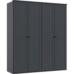 Dreht&uuml;renschrank wimex, B:180cm H:210cm T:58cm, grau, Spanplatte, Schr&auml;nke, "Chalet", in Landhausoptik