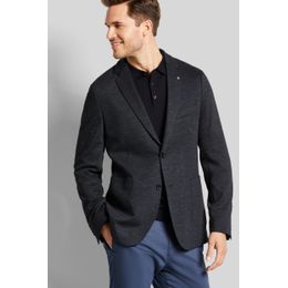 Bugatti Herren Sakko, blau, Gr. 52, Fischgratmuster, 56% Viskose, 42% Polyester, 2% Elasthan, Sakkos, mit Fischgratmusterung