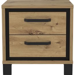 Nachtkommode FORTE, B:49,4cm H:49,3cm T:41,5cm, schwarz, Sideboards, "Trondheim"