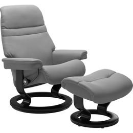 Relaxsessel stressless, B:88cm H:103cm T:78cm, grau, Leder BATICK: BATICK ist ein leicht korrigiertes, durchgefärbtes und genarbtes Möbelleder, bei