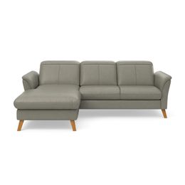 Sit & More Ecksofa SIT & MORE, B:245cm H:91cm T:178cm, grau, 100% Polyester, Wohnzimmer, Sofas, "Romero L-Form", wahlweise mit oder ohne Relax-Funktion,