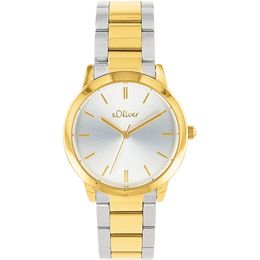 s.Oliver Damen Quarzuhr, silber, Armbanduhren, Armbanduhr, Damenuhr, Mineralglas, analog