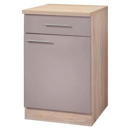 Wiho-K&uuml;chen Unterschrank WIHO K&Uuml;CHEN, B:40cm H:85cm T:60cm, braun, K&uuml;che, Schr&auml;nke, "Montana", 40 cm breit