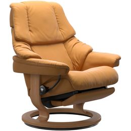 Relaxsessel stressless, B:79cm H:98cm T:78cm, gelb, Leder BATICK: BATICK ist ein leicht korrigiertes, durchgef&auml;rbtes und genarbtes M&ouml;belleder, bei