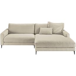 Ecksofa Inosign, B:272cm H:84cm T:190cm, beige, 96% Polyester, 4% Polyacry, Wohnzimmer, Sofas, "Downtown, B/T/H: 272/190/84 cm L-Form", weicher