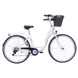 Cityrad FASHION LINE "6-Gang Citybike" Fahrräder Gr. 46cm, 28 Zoll (71,12cm), beige (creme, creme)