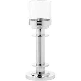 Fink Kerzenleuchter "RICARDO", B/H/T: 21cm, silber, Kerzenhalter, mit besonderem Spiegeleffekt