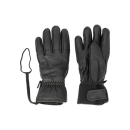 SOS Damen Skihandschuhe "Stoneham", schwarz, Gr. 7, unifarben, 100% Leder, Handschuhe, mit Primaloft-Futter