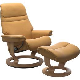 Relaxsessel stressless, B:88cm H:103cm T:78cm, gelb, Leder BATICK: BATICK ist ein leicht korrigiertes, durchgefärbtes und genarbtes Möbelleder, bei