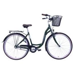 Cityrad FASHION LINE "3-Gang Citybike" Fahrräder Gr. 48cm, 28 Zoll (71,12cm), grün (dunkelgrün + dunkelgrün)