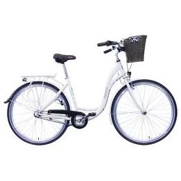 Cityrad FASHION LINE "3-Gang Citybike" Fahrräder Gr. 48cm, 28 Zoll (71,12cm), beige (creme + creme)