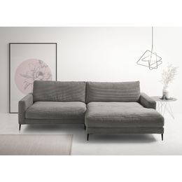 Ecksofa Inosign, B:272cm H:84cm T:190cm, grau, 88% Polyester, 12% Polyacryl, Wohnzimmer, Sofas, "Downtown, B/T/H: 272/190/84 cm L-Form", weicher