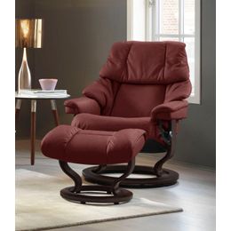 Relaxsessel stressless, B:88cm H:98cm T:78cm, rot, Leder BATICK: BATICK ist ein leicht korrigiertes, durchgefärbtes und genarbtes Möbelleder, bei dem