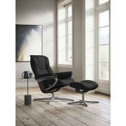 Relaxsessel stressless, B:83cm H:102cm T:74cm, schwarz, Leder BATICK: BATICK ist ein leicht korrigiertes, durchgef&auml;rbtes und genarbtes M&ouml;belleder,