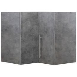 Wiho-K&uuml;chen Eckh&auml;ngeschrank WIHO K&Uuml;CHEN, B:60cm H:56,5cm T:35cm, grau, K&uuml;che, Schr&auml;nke, "Cali", 60 cm breit