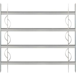 Alberts Fensterschutzgitter "Secorino Style", B/H/T: 60cm, silber, Schutzgitter, Breite ausziehbar 70-105 cm, versch. Höhen