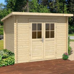 Gartenhaus Lasita Maja, beige, Holzwerkstoff, Gartenh&auml;user, "Genua"