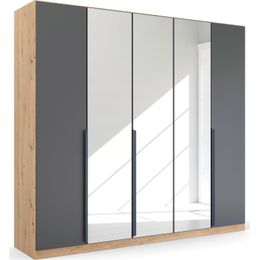 Dreht&uuml;renschrank Rauch, B:226cm H:210cm T:54cm, braun, Holzwerkstoff, Schr&auml;nke, "Dark&Wood by Quadra Spin", im Industrial Style mit
