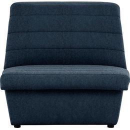 Sessel, B:92cm H:92cm T:103cm, blau, LOOKS by Wolfgang Joop, 100% Polyester, Sessel, "LOOKS VIII", Quersteppung, ohne Armlehnen, in zwei