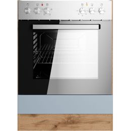 Herdumbauschrank KOCHSTATION, B:60cm H:82cm T:60cm, blau, Holzwerkstoff, MDF, Schr&auml;nke, "KS-Lana", Breite 60 cm