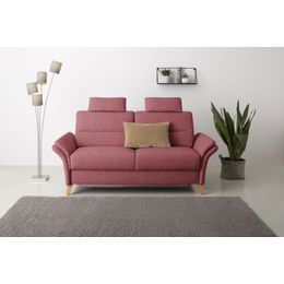3-Sitzer Home Affaire, B:186cm H:90cm T:89cm, lila, 100% Polyester, Sofas, "Westerland", Federkern-Polsterung. wahlweise mit Armlehnfunktion