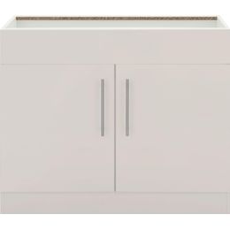 Wiho-Küchen Spülenschrank WIHO KÜCHEN, B:100cm H:82cm T:57cm, beige, Küche, Schränke, "Cali", 100 cm breit, ohne Arbeitsplatte