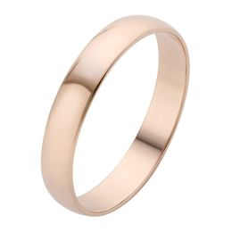 Firetti Damen Trauring "Schmuck Geschenk Gold Hochzeit Ehering Trauring "LIEBE"", 19, ohne Brillant, Roségold 585, 4mm, rosa, Roségold 585,
