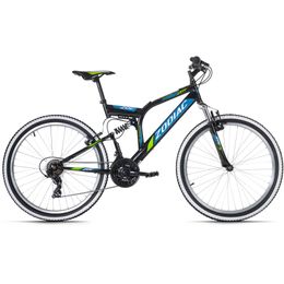 KS-Cycling KS CYCLING Mountainbike "Zodiac", 48cm, 26 Zoll (66,04cm), schwarz, Fahrräder, für Damen und Herren, Kettenschaltung