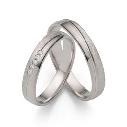 Firetti Damen Trauring "Schmuck Geschenk Hochzeit Ehering "LIEBE"", 66, ohne Zirkonia, Silber 925 (Sterlingsilber), 4mm, silber, Silber 925