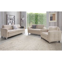 Sit & More Sessel SIT & MORE, B:77cm H:78cm T:78cm, beige, Luxus-Microfaser ALTARA NUBUCK (100% Polyester);Kunstleder SOFTLUX;Luxus-Microfaser (90% Polyester;