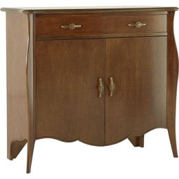 Kommode Home Affaire, B:110cm H:100cm T:50cm, braun, Holz teilmassiv, Wohnzimmer, Sideboards, "Kommode Napoli", Breite 110 cm