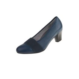 Natural Feet Damen Pumps "Janine", Gr. 37, blau, Leder, Schuhe, aus echtem Hirschleder