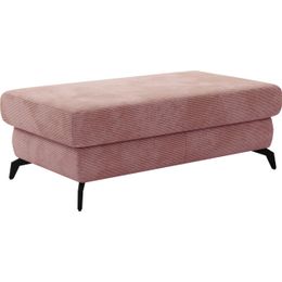 Sit & More Polsterhocker SIT & MORE, B:121cm H:45cm T:67cm, rosa, 95%Polyester 5%Polyamid, Hocker, "Bolero"