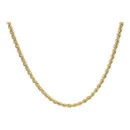 Luigi Merano Damen Goldkette "Kordelkette, Gold 585", 45cm, Gelbgold 585, gold, Gelbgold 585, Halsketten