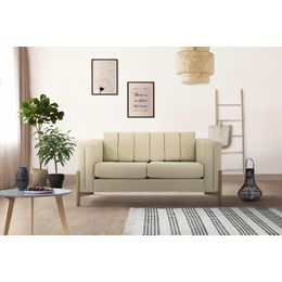 2-Sitzer Home Affaire, B:160cm H:74cm T:88cm, beige, Sofas, "Haki"