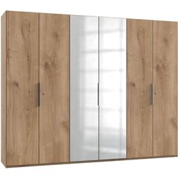 Kleiderschrank wimex, B:300cm H:236cm T:58cm, braun, Schlafzimmer, Schränke, "Level by fresh to go", mit Spiegeltüren