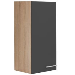 H&auml;ngeschrank Optifit, B:40cm H:90cm T:35cm, grau, K&uuml;che, Schr&auml;nke, "Kalmar", Breite 40 cm