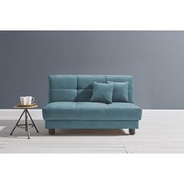 ell+ell Schlafsofa ELL + ELL, B:125cm H:90cm T:100cm, blau, 100% Polyester, Kinderzimmer, Sofas, "Tilda", Breite 125 cm, inkl. 2 Zierkissen