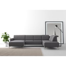 Sit & More Wohnlandschaft SIT & MORE, B:337cm H:84cm T:205cm, braun, Sofas, "Bailando U-Form", wahlweise mit Kopfteilverstellung und Vorziehsitz, motorisch
