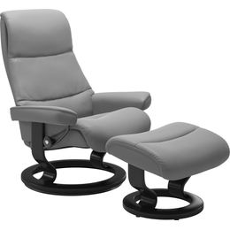 Relaxsessel stressless, B:78cm H:105cm T:78cm, grau, Leder BATICK: BATICK ist ein leicht korrigiertes, durchgefärbtes und genarbtes Möbelleder, bei