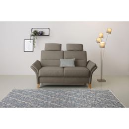 2-Sitzer Home Affaire, B:166cm H:90cm T:89cm, grau, 98% Polyester 2% Polyamid, Sofas, "Westerland", Federkern-Polsterung. wahlweise mit
