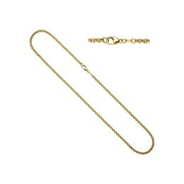 Jobo Damen Goldkette, Gelbgold 585, L: 45, gelb, Gelbgold 585, Halsketten, Erbskette 585 Gold 45 cm