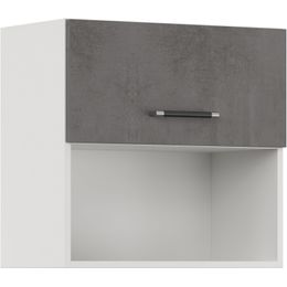 Klapph&auml;ngeschrank IMPULS K&Uuml;CHEN, B:60cm H:57,9cm T:34,2cm, grau, Dekorfolie, Holzwerkstoff, Schr&auml;nke, ""Prag und Valencia", Breite/H&ouml;he: 60/57,9 cm",