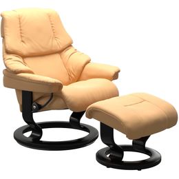 Relaxsessel stressless, B:75cm H:96cm T:75cm, gelb, Leder BATICK: BATICK ist ein leicht korrigiertes, durchgefärbtes und genarbtes Möbelleder, bei